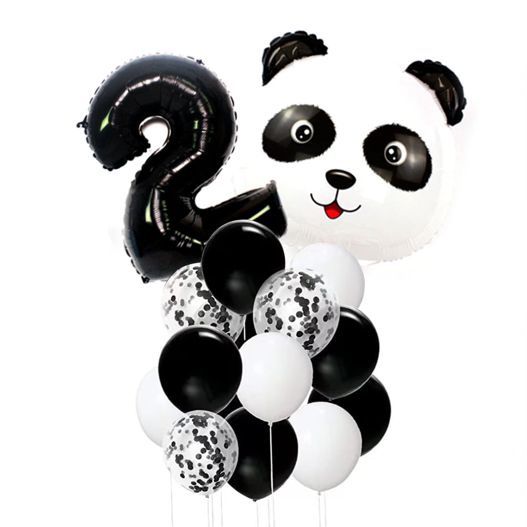 2nd Birthday Party Decorations, Boy Girl Birthday Balloons, Panda ...