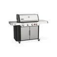 Weber Genesis S-435 Propane Grill, 4-Burner with Side Burner, Stainless ...
