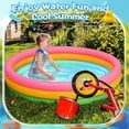4 Pack Kiddie Pool for Toddler Kids 45 x 10 Inch Inflatable Portable ...