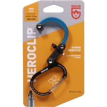 GEAR AID Heroclip Mini Hybrid Camping Gear Clip, Black Blue, 4.25 in ...