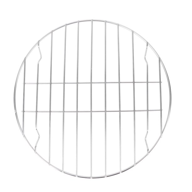 BESTONZON Stainless Steel Meat Net Grilling Rack Round Fish Vegetable ...