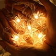 Pretty Comy LED Star Light String Twinkle Lights Garland Battery ...