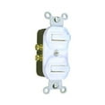 Morris Products 82090 Single Pole Double Switch Ivory 15A-120 - 277V ...