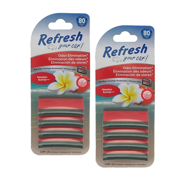 Refresh Your Car Vent Wrap Air Freshener for Auto Air Vent freshener, 4 ...