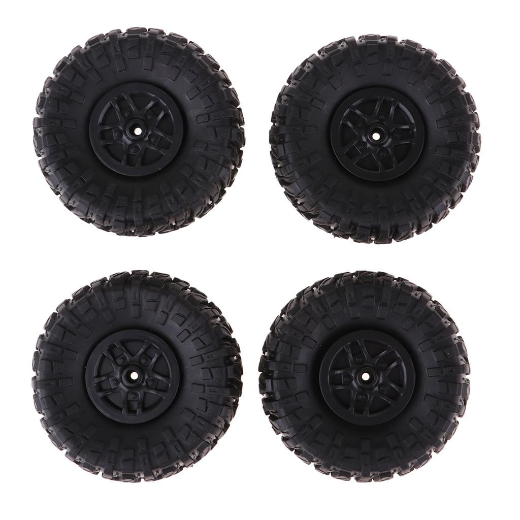 4x 1:12 Scale On Road RC Car Racing Rubber Wheels Tyres Tires For D90 ...