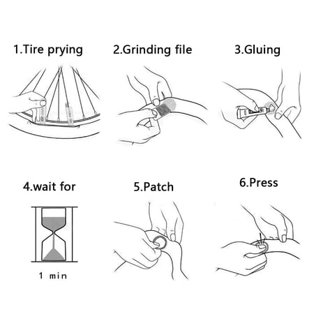 1 Bag DUUTI TL-33 Rubber Puncture Patch Round Sealed Mountain Bike ...