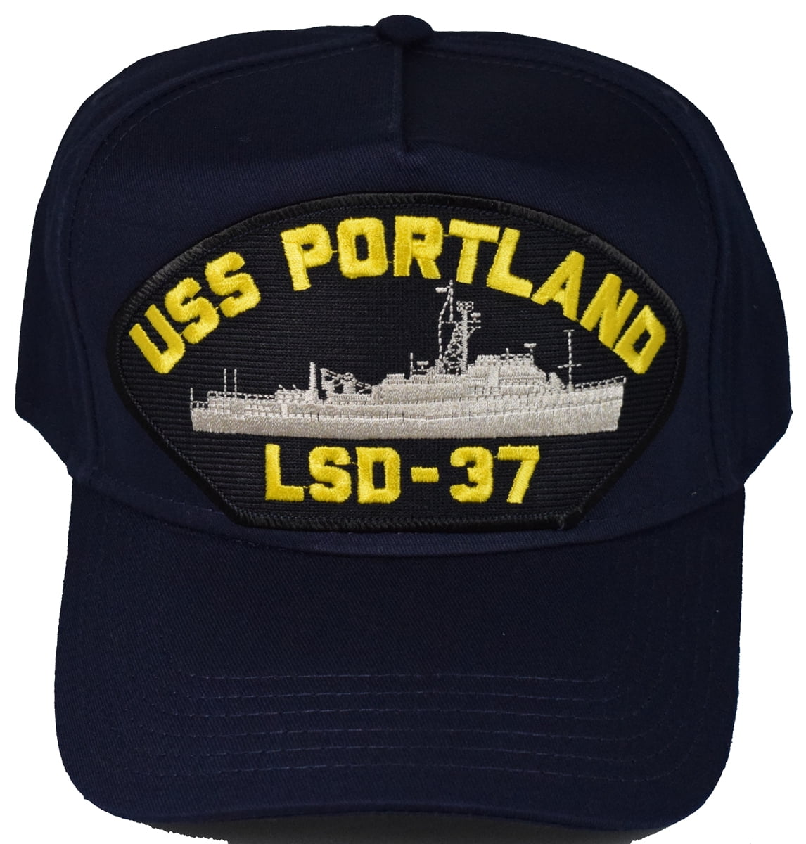 USS PORTLAND LSD-37 SHIP HAT - NAVY BLUE - Veteran Owned Business ...