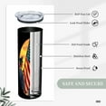 20 oz Stainless Steel Insulated Tumbler - Stylish Double Wall Travel Mug with Lids & Straw ...