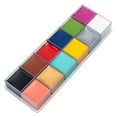 12 Colors Face Body Paint Oil Painting Art Make Up Set Kit Party Face ...