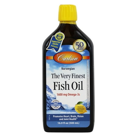Carlson Labs - The Very Finest Norwegian Fish Oil Liquid Omega-3's ...