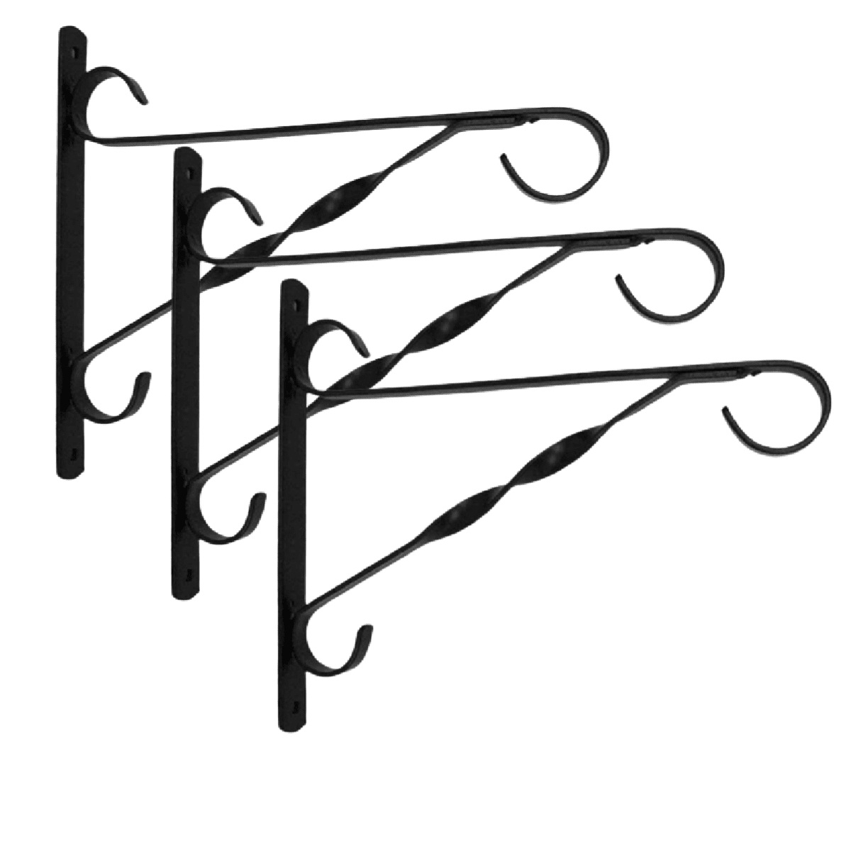 3 Pack Premium Forged Wall Hook, Sturdy Hanging Plant Bracket, Elegant ...