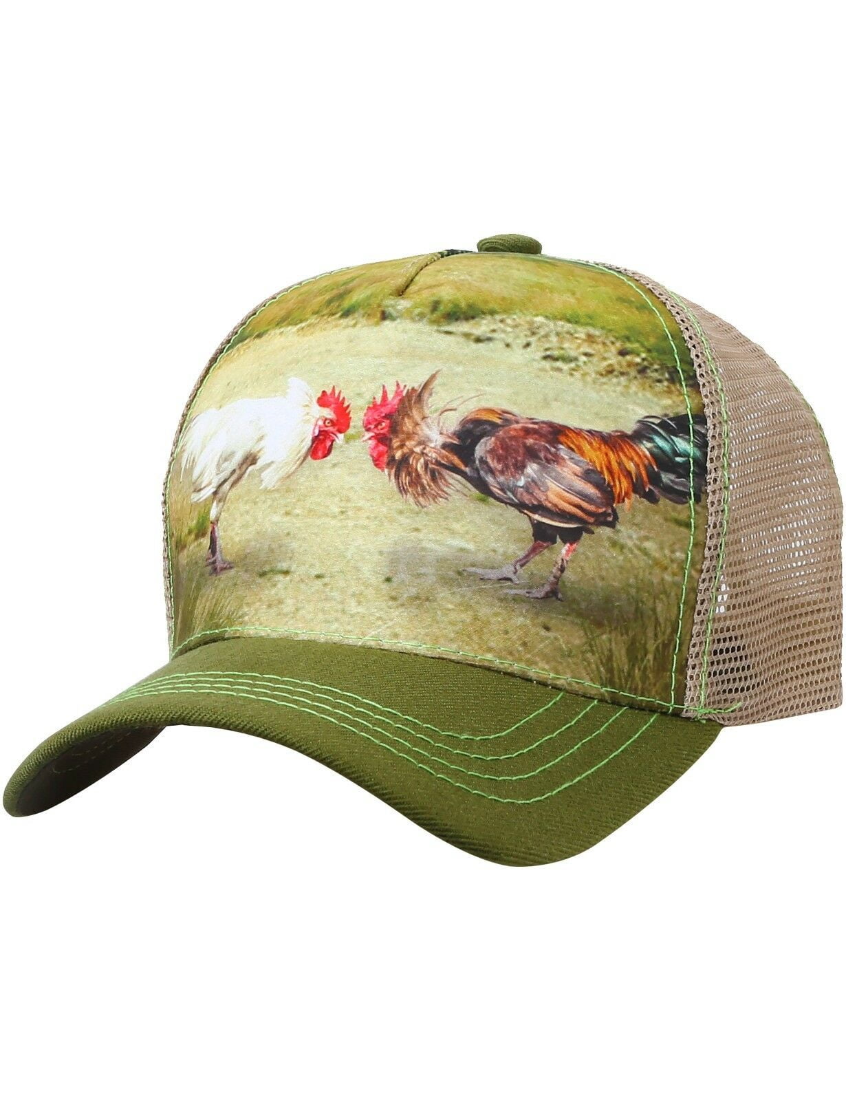 Animal Farm TRUCKER HAT COCK Baseball Cap Mesh Snapback Chicken Graphic ...