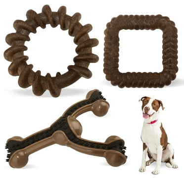 Bullibone Nylon Dog Chew Toy Nylon Bone - Improves Dental Hygiene, Easy ...