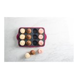 Trudeau Maison Structure Pro Muffin Pan Fuchsia/Gray-12 Cavity 16.5"X11 ...