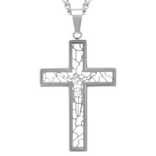 DC Comics Men’s Stainless Steel Superman Logo Pendant, 22” Chain ...