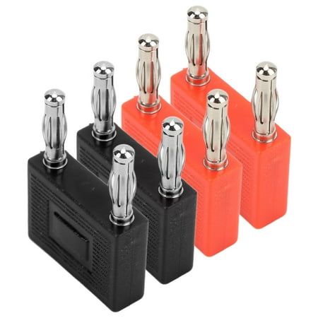 LYUMO Speaker Dual Banana Plug,Dual Banana Plug,2Set 4MM Double Row ...