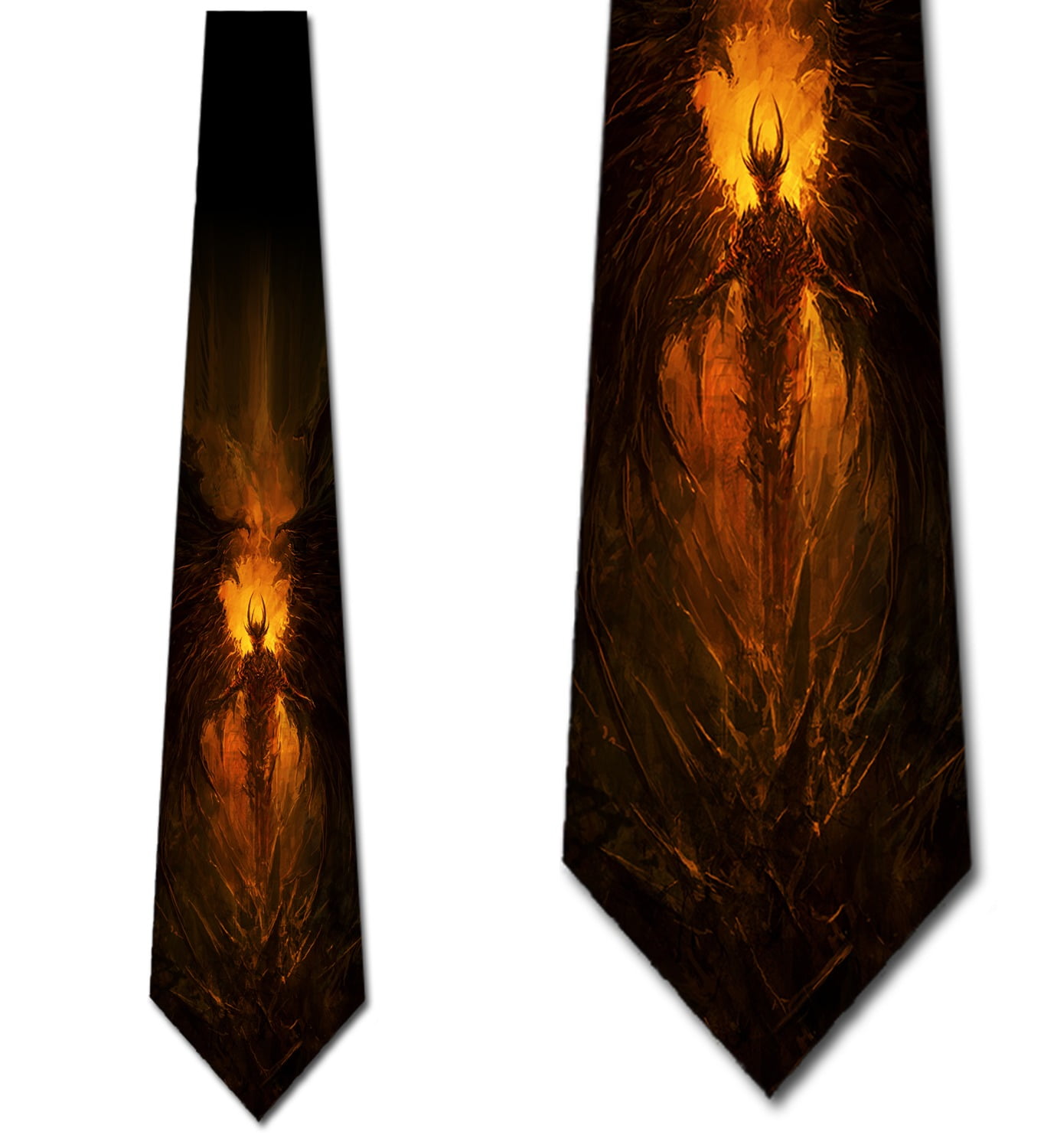 Halloween Ties Mens Scary Devil Necktie by Three Rooker - Walmart.com