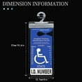 Handicap Placard Holder For Auto Ultra Transparent Parking Sign Holder ... Handicap Placard Holder For Auto Ultra Transparent Parking Sign Holder ...