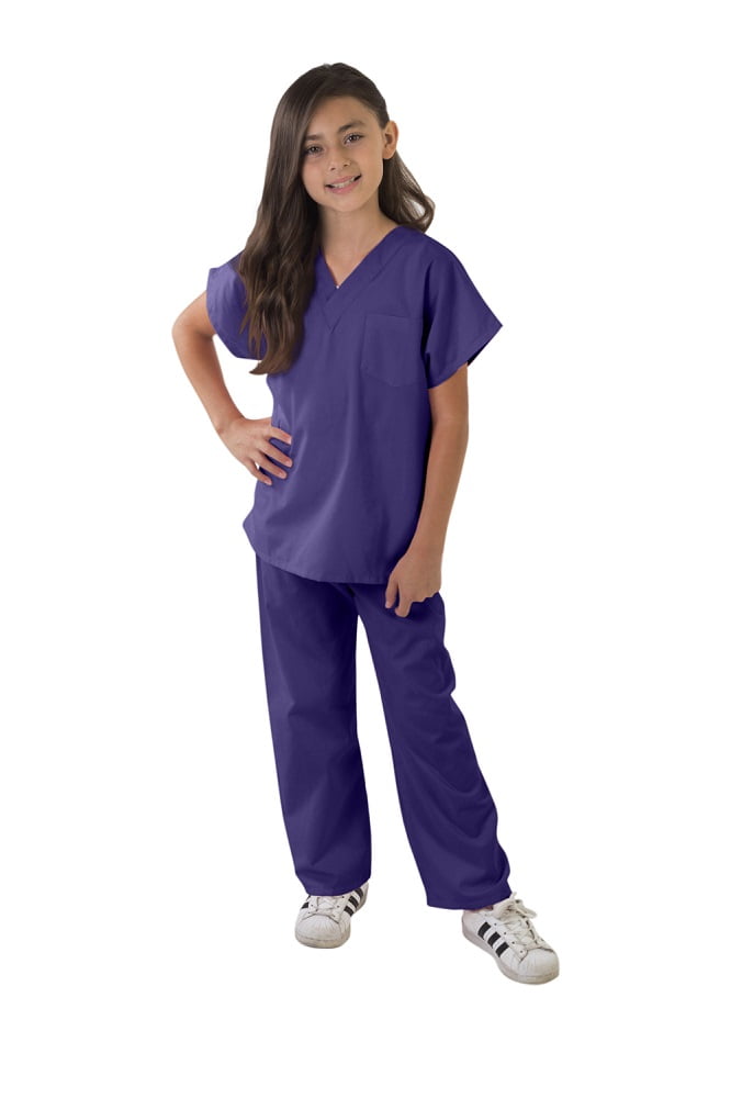 Natural Uniforms - Kids Scrubs Super Soft Children Scrub Set Kids ...