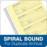 Adams Wirebound Money/Check Receipt Book, Carbon Copy, 200 Count ...