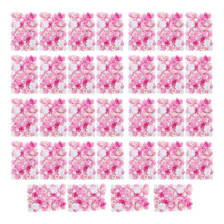 32pcs Artificial Flor Wall dding Venue Flor Pillar Main Road Decor ...