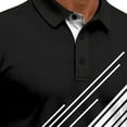 GUZOM Mens Black Polo Shirt Short Sleeve, Nylon Spandex Stretch ...