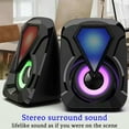 Computer Speakers with Subwoofer For PC Desktop Computer Laptop LED ...