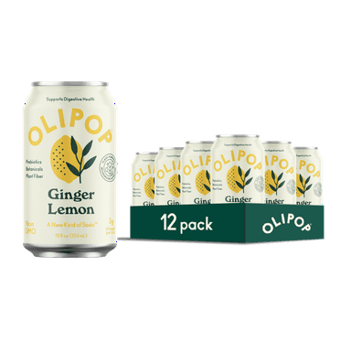 OLIPOP Lemon Lime, A New Kind of Soda, 12 fl oz - Walmart.com