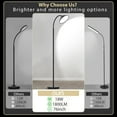 76" LED Floor Lamp, 18W/1800LM Super Bright Reading Standing Lamp ...