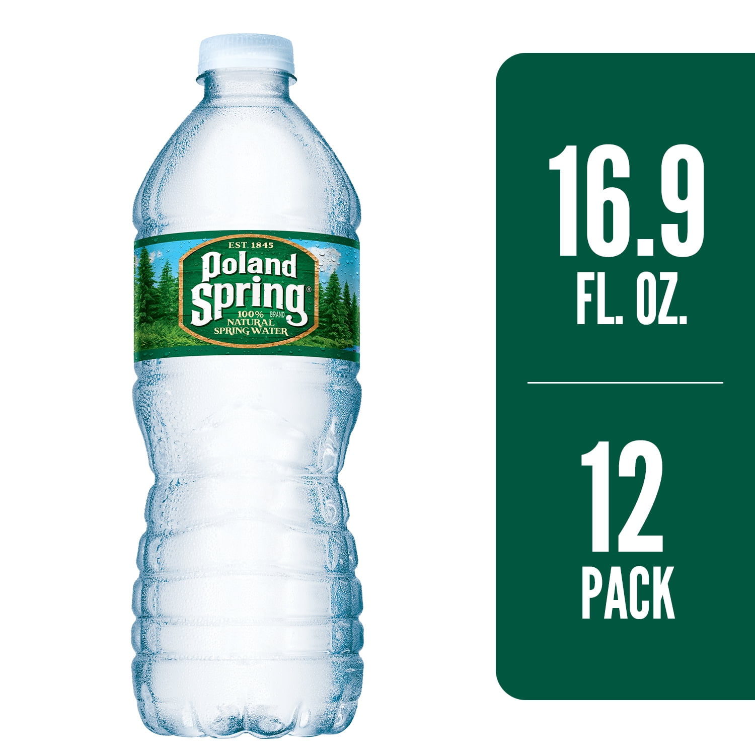 POLAND SPRING Brand 100% Natural Spring Water, 16.9-ounce plastic ...