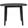 COSMOS Black Expandable Round Dining Table, 2-4 Person Space Saving ...