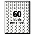 Handwrite Only Self-Adhesive Removable Round Color-Coding Labels, 0.5 ...