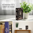 1pc Book Shaped Printed Imitation Leather Storage Boxes with MDF ...