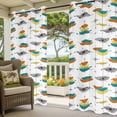 Boho Outdoor Curtains for Patio, Abstract Art Waterproof Outside ...