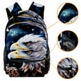 Starry Hawk Pattern Casual Backpacks Lightweight Premium Backpack with ...