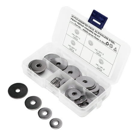 Mudguard Washer Assortment Kit, 304 Stainless Steel 40pcs Weak Magnetic ...