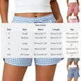 Elastic Waist Summer Shorts for Women Trendy 2026 Gingham Cute Pajama ...