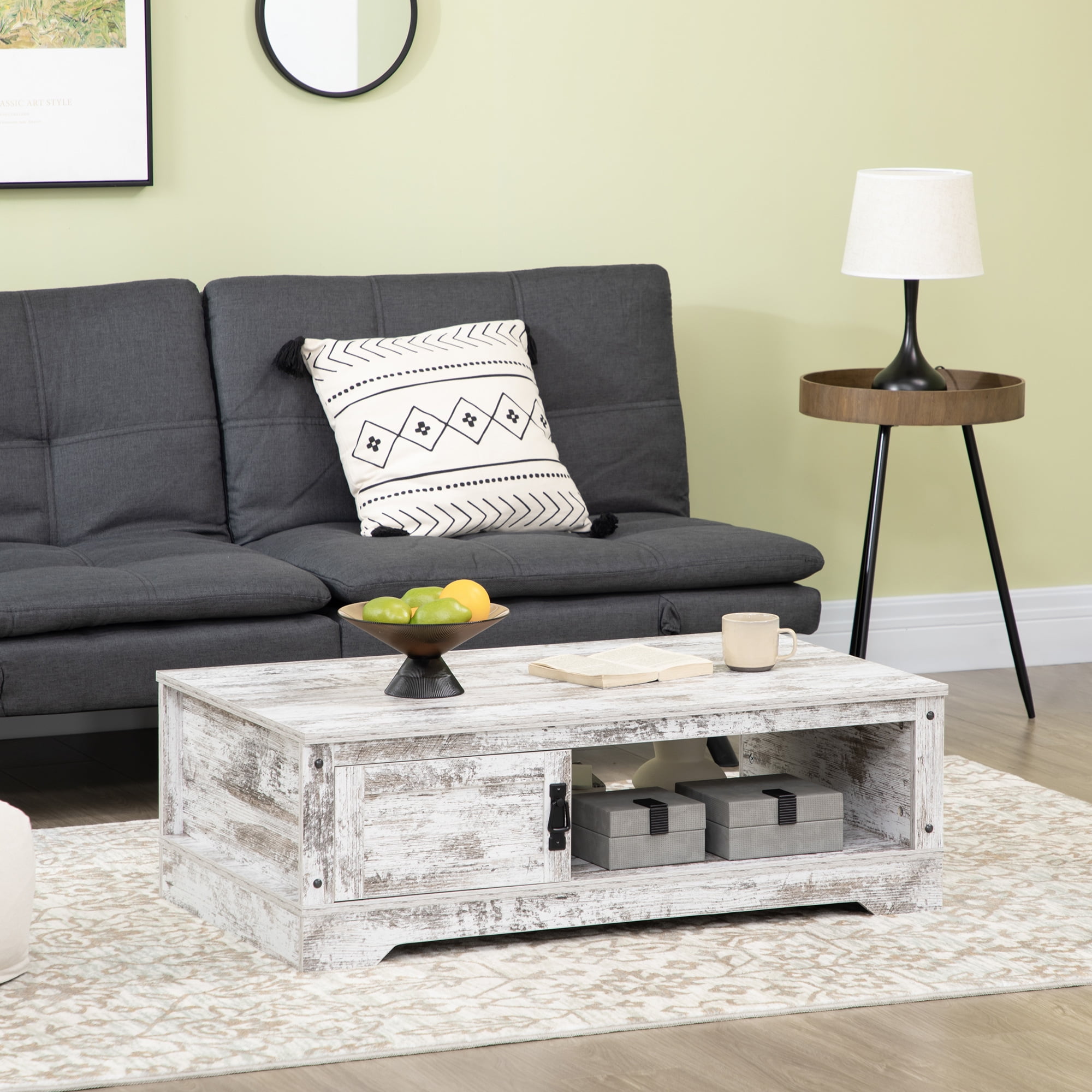 Vintage Design Of Rustic Living Room Coffee Table
