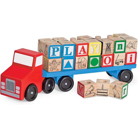 XGBB Alphabet Blocks Wooden Truck Educational Toy | Walmart Canada