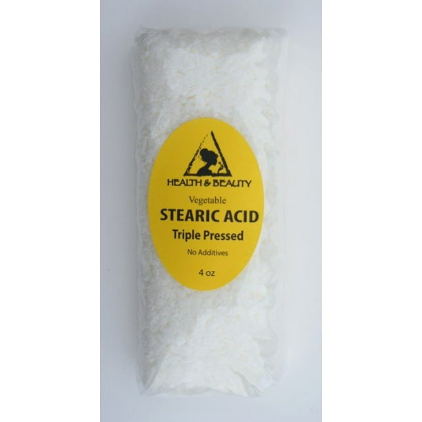Stearic acid vegetable triple pressed pastilles beards 100% pure 4 oz ...