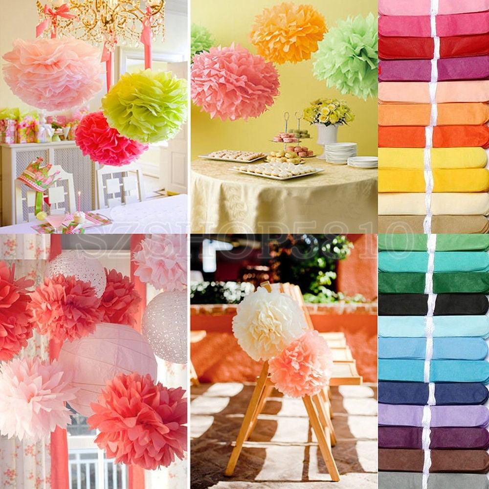 Click here for Wobythan 10pcs Tissue Paper Pom Poms Flower Ball W... prices