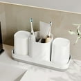 Toothbrush Cup and Storage Rack, No-Drill Dental Kit for Professional ...