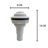 Above Ground Swimming Pool Complete Return Jet Fitting with Gasket and ...