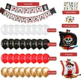 VICTERR Pirate Birthday Party Decorations Kits with Banner, 9.13 x 7.44 ...