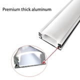 6pk LED strip U aluminum channel fit up to 13mm - Walmart.com