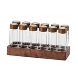 Coffee Containers with Shelf Coffee Bean Storage Tubes Transparent Tea ...