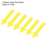 Uxcell 4x1" Arrow Sticker Directional Sign Adhesive Removable Floor ...
