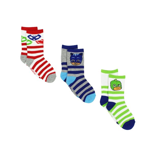 PJ Masks Toddler Boys Girls 3 pack Crew Socks Set PJ004BCC - Walmart.com