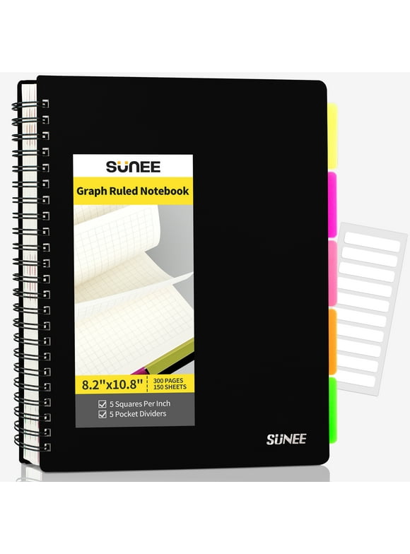 5-Subject Spiral Notebooks in Spiral Notebooks - Walmart.com