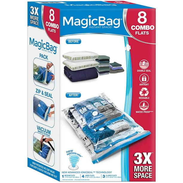 MagicBag Smart Design Instant Space Saver Storage - Combo Flat - Set of ...